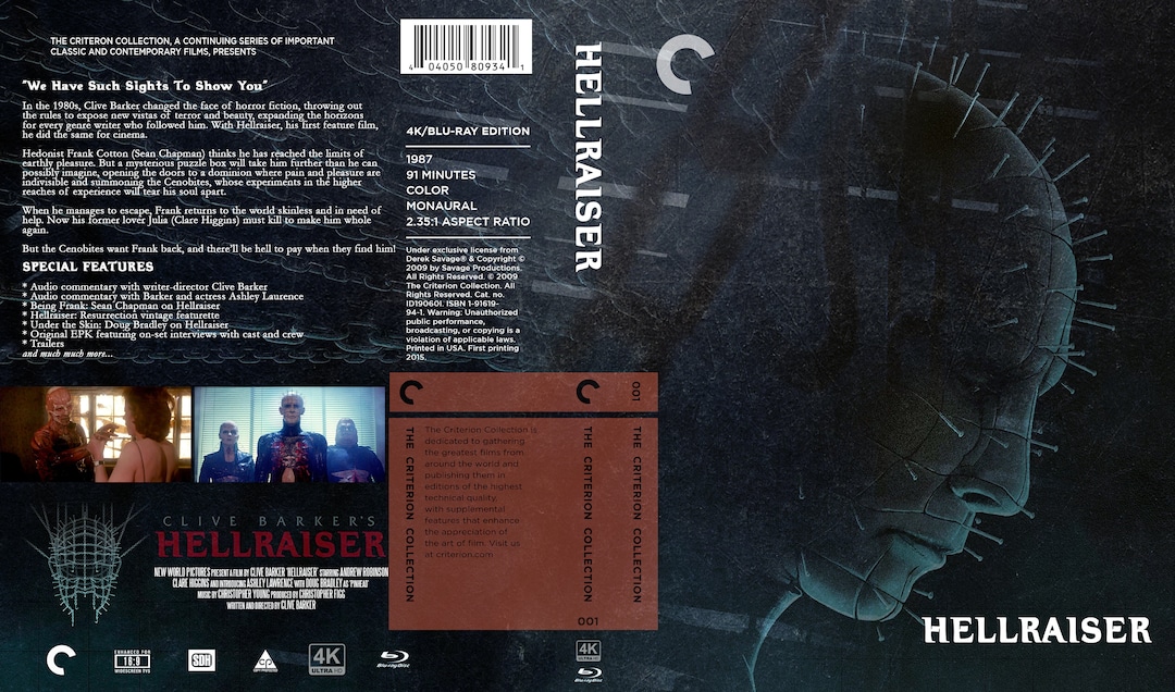 Custom Hellraiser 4K Covers Part 1 DOWNLOAD - Etsy