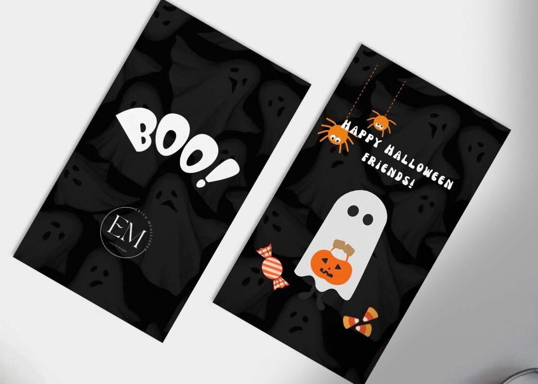 Halloween Handout Cards - Etsy