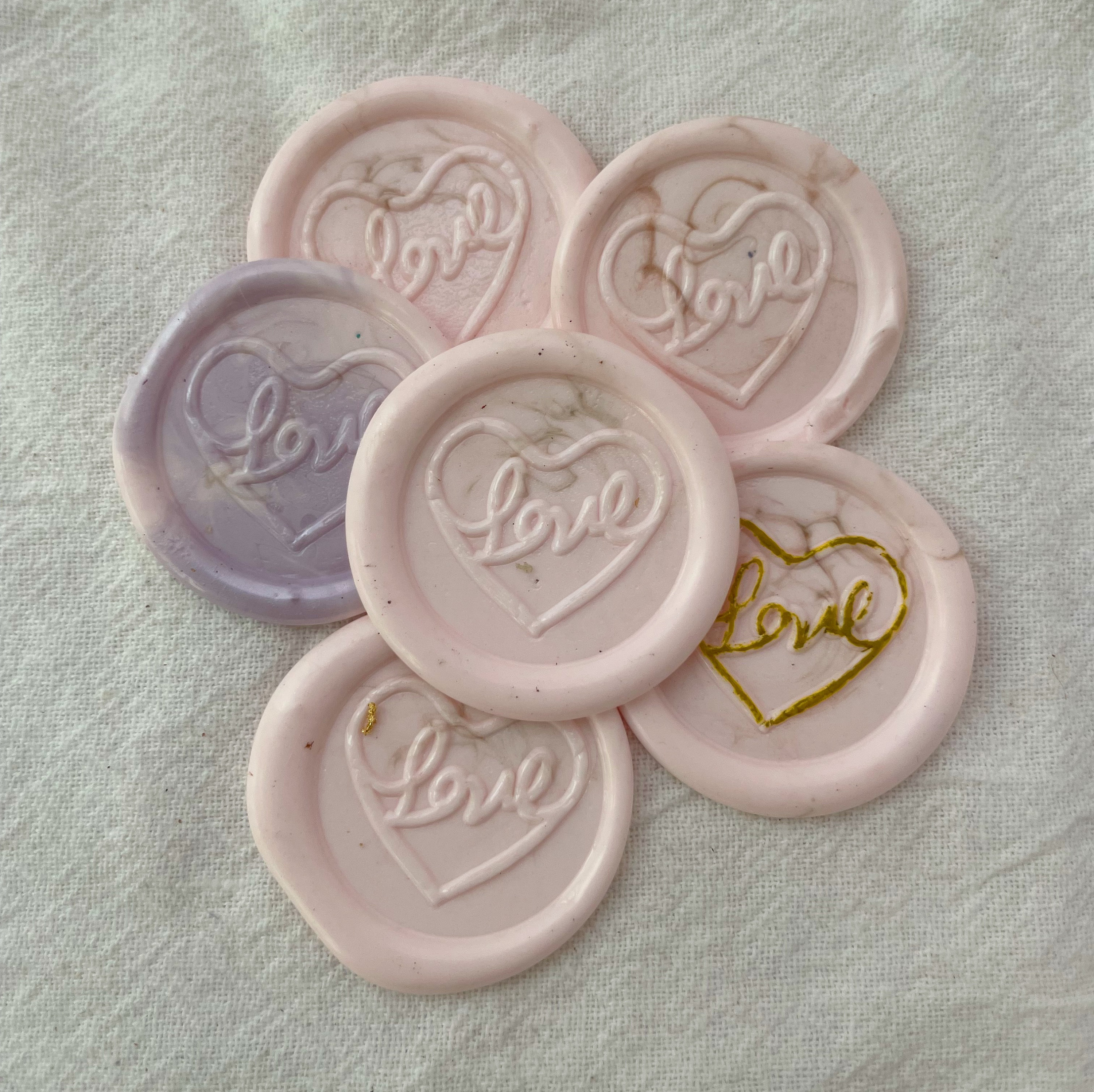 Love Seal, Wedding Wax Seal Sticker, Heart Wax Seal Stamp, Self ...