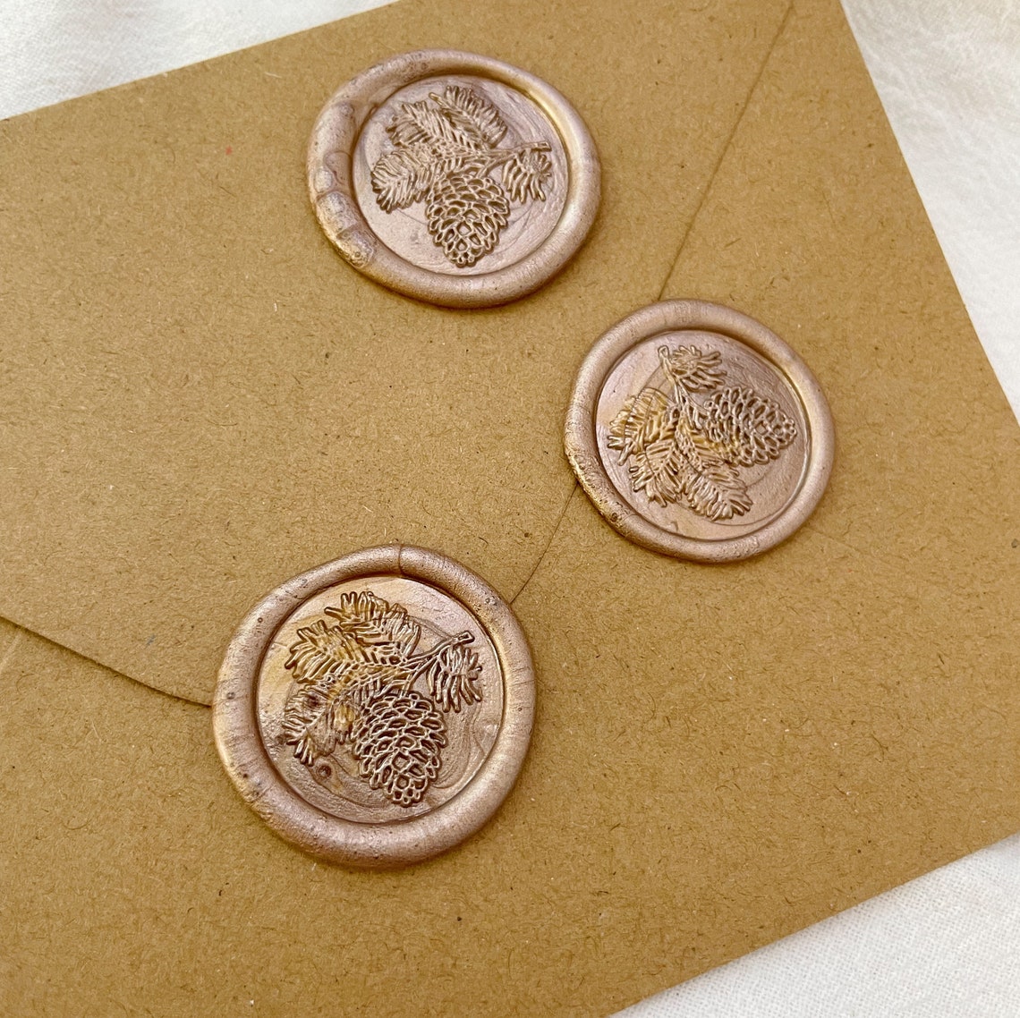 Fall Wedding Invitation Seal Autumn Wax Seal Sticker Pine - Etsy