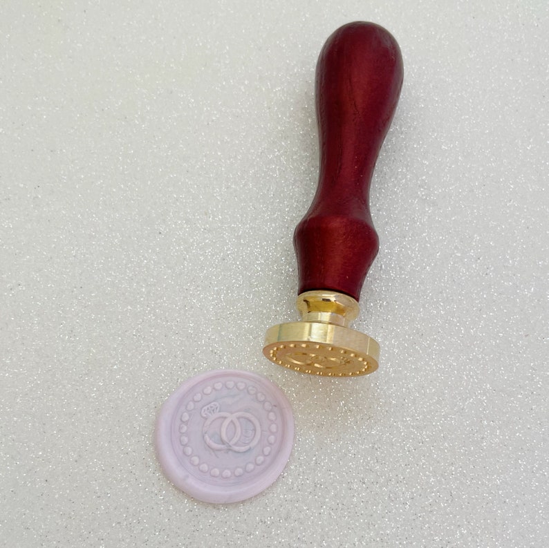 Wedding Rings Wax Seal Stamp, Wedding Wax Seal, DIY Wedding Bands Wax ...