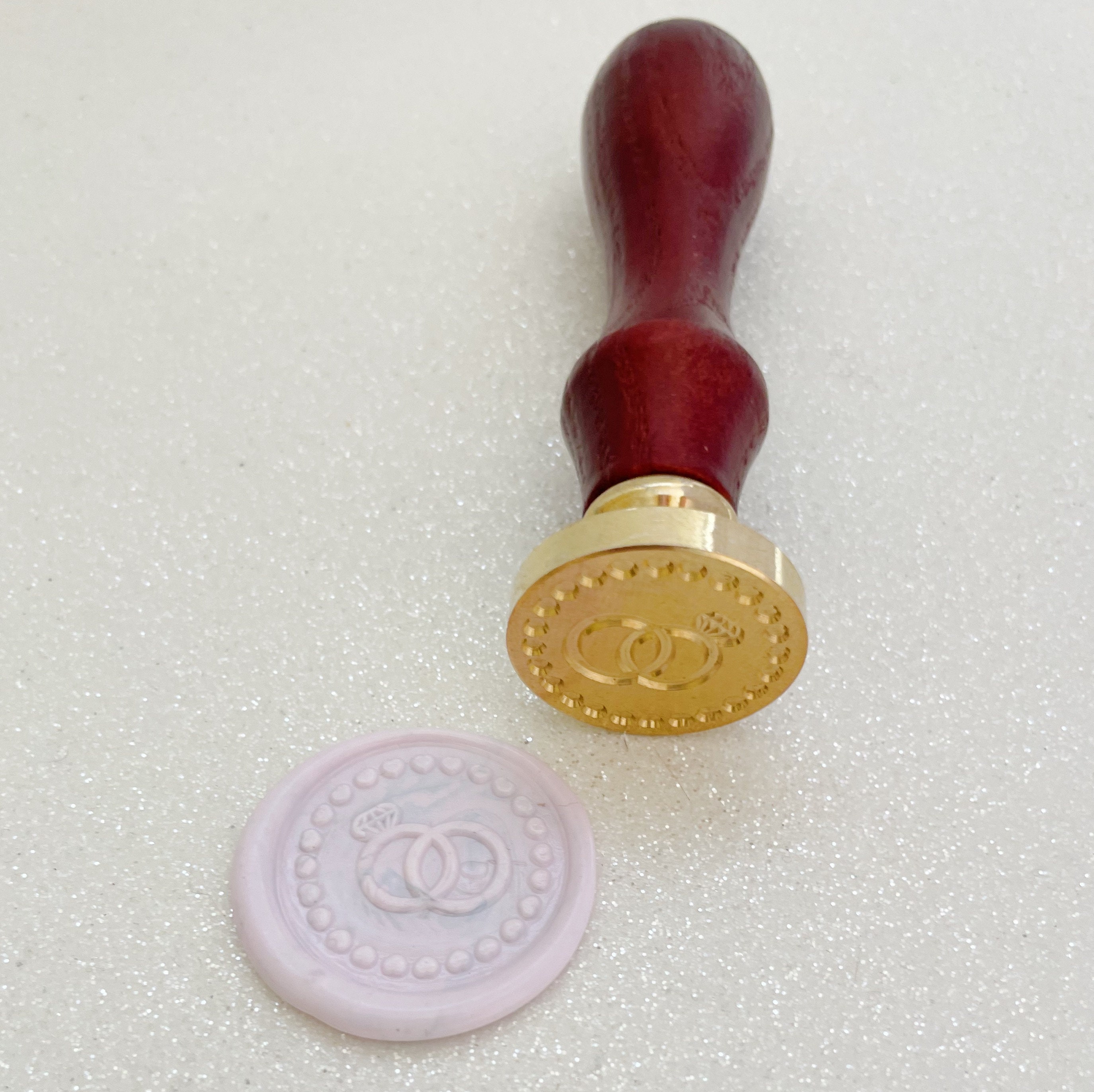 Wedding Rings Wax Seal Stamp, Wedding Wax Seal, DIY Wedding Bands Wax ...