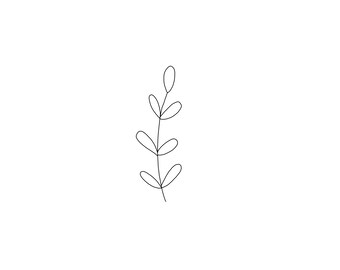 Flower Line Art Floral Print Art Printable Line Art - Etsy