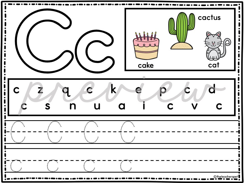 Alphabet Practice ABC Playdough Mats Letter Recognition and Letter ...