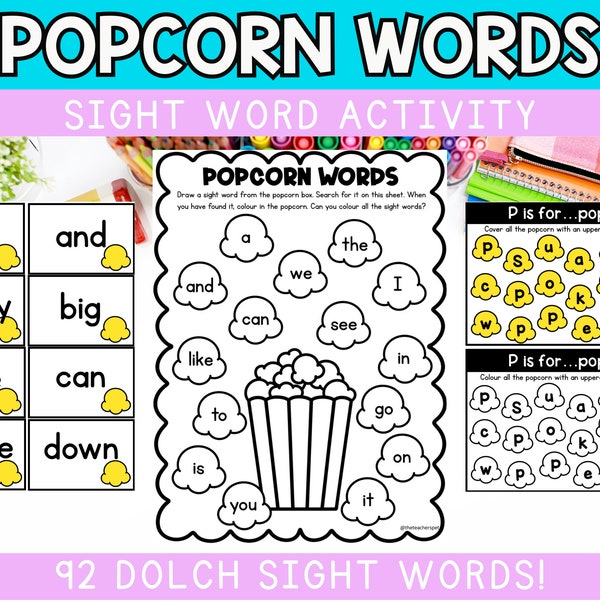 Dolch Sight Words - Etsy