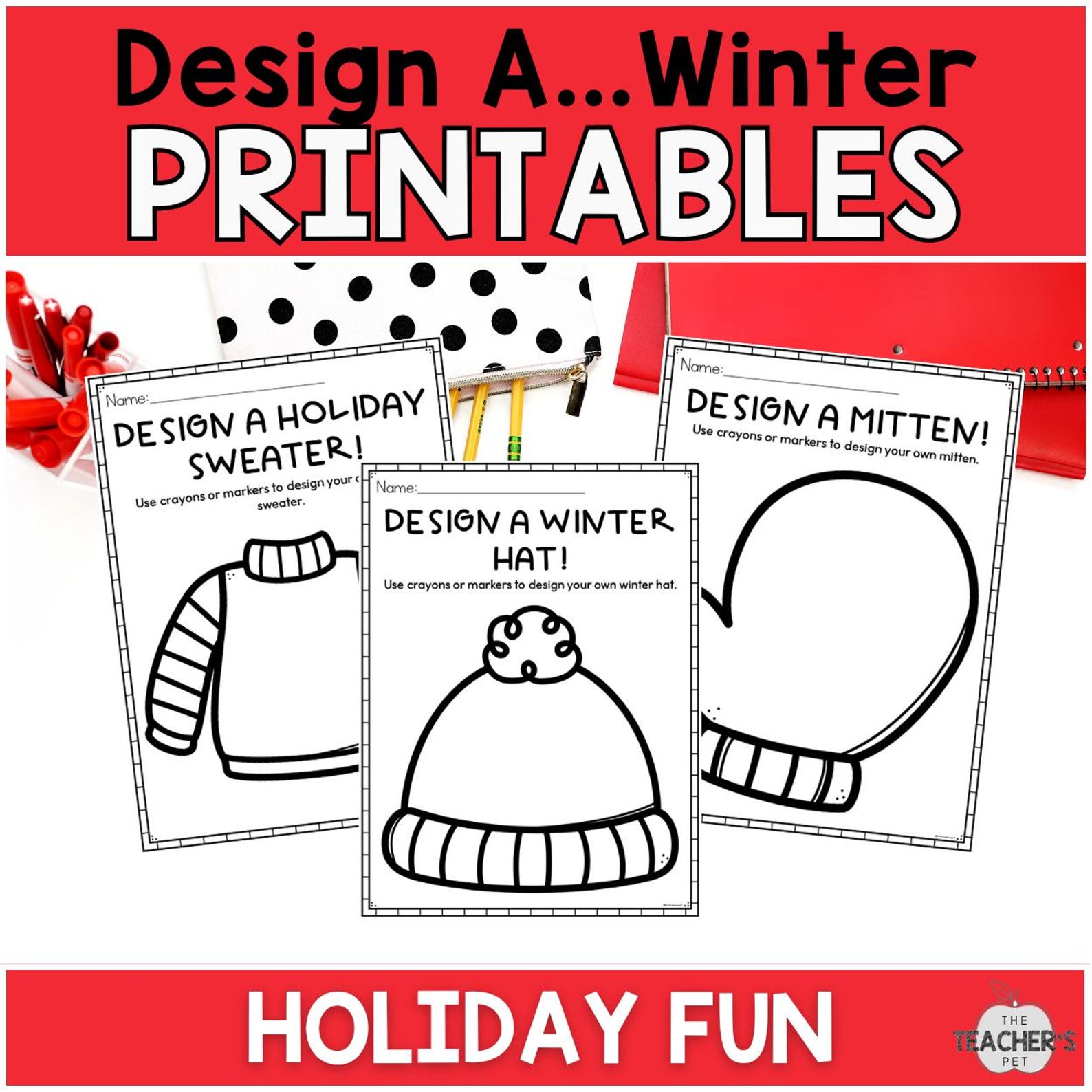 Design a Holiday Sweater Fun Christmas Printables and Worksheets ...