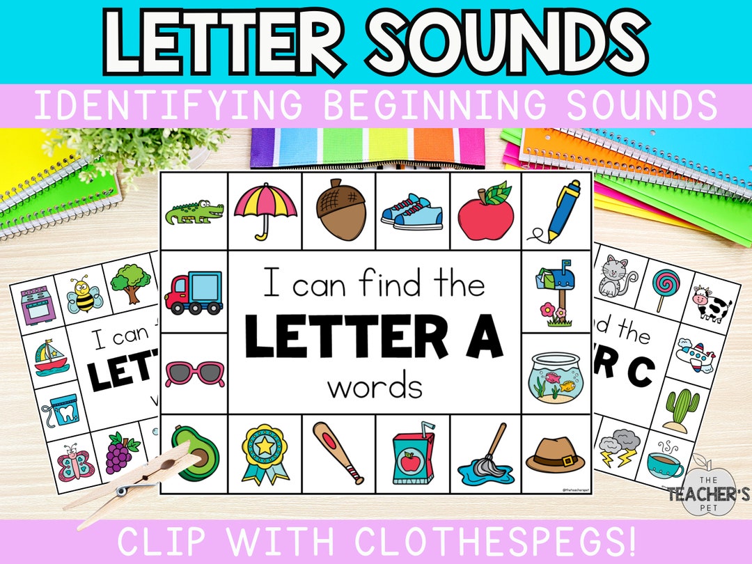 BEGINNING LETTER SOUNDS Letter Sound Activities for Kindergarten ...