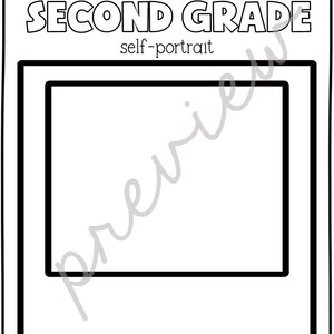 BACK TO SCHOOL Self Portrait Template First Day of School Activity for ...