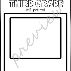BACK TO SCHOOL Self Portrait Template First Day of School Activity for ...