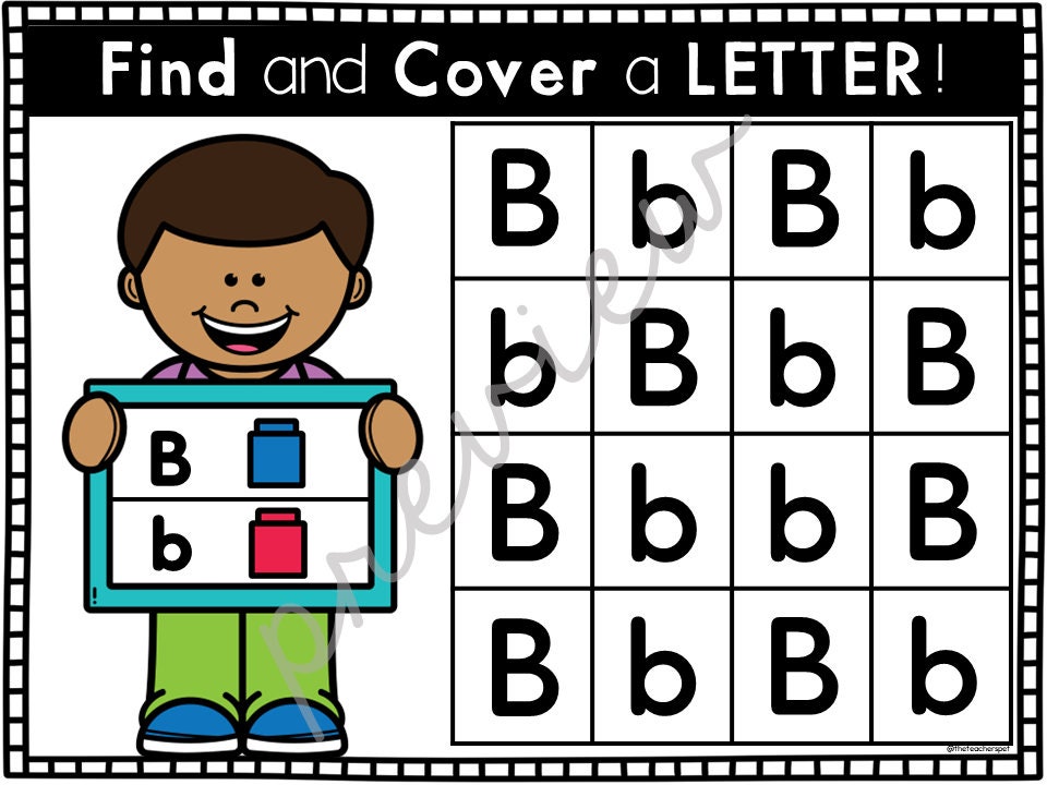 LETTER RECOGNITION Printables for Pre K and Kindergarten Students Find ...