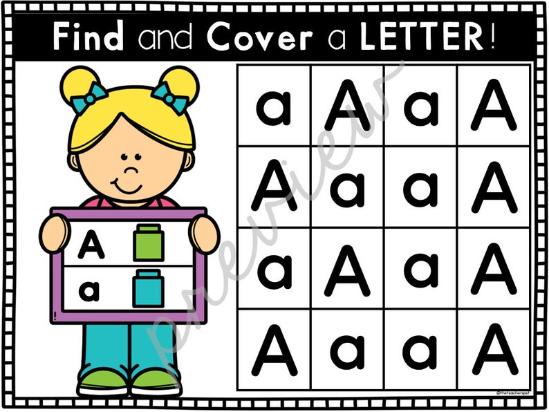 LETTER RECOGNITION Printables for Pre K and Kindergarten Students Find ...