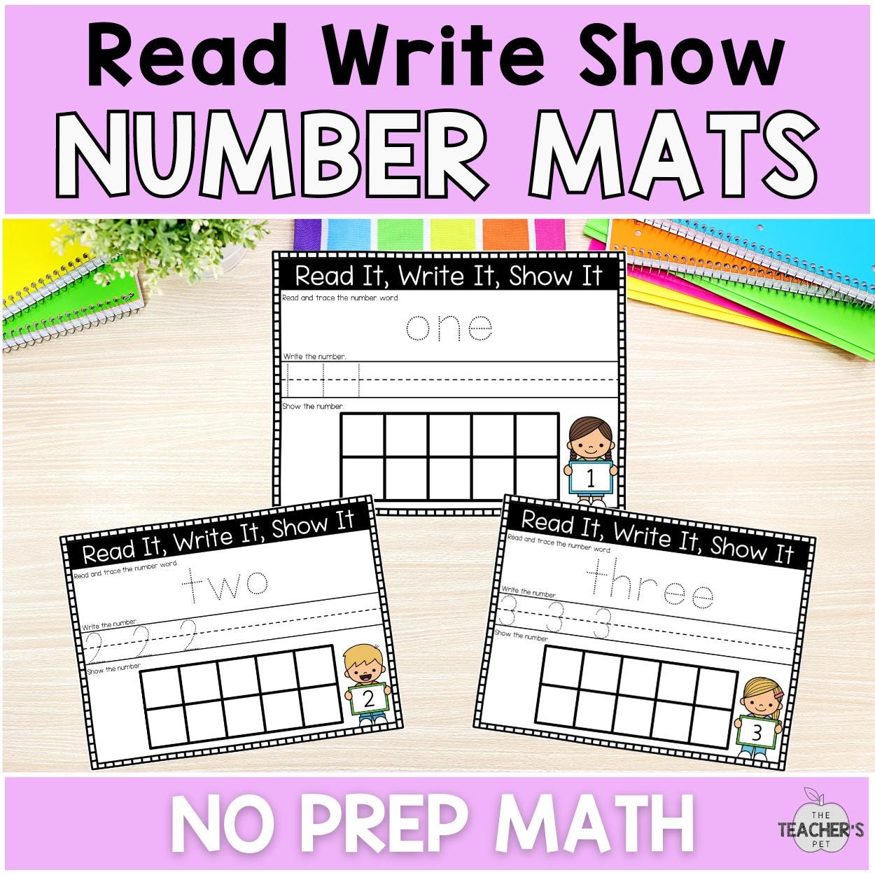 Number Worksheets Printable Kindergarten Numbers to 10 Math Counting ...