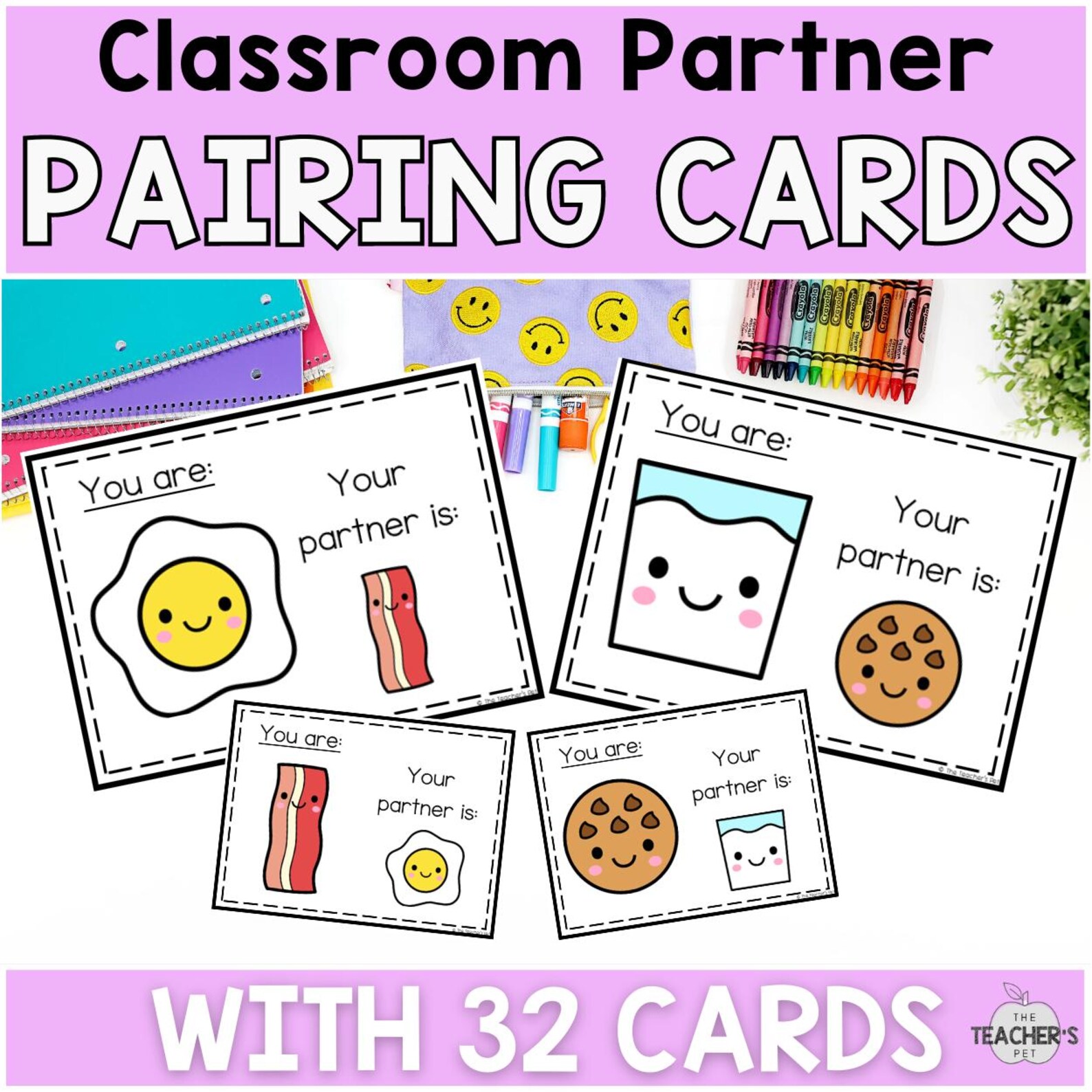 Partner Pairing Cards Pairing Students Classroom Management Strategy ...