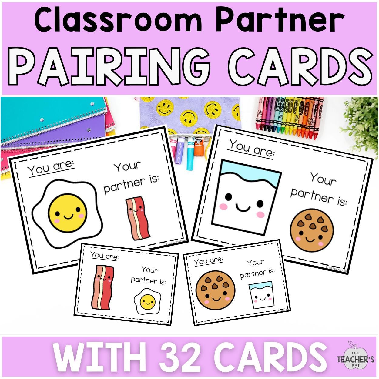 Partner Pairing Cards Pairing Students Classroom Management Strategy ...