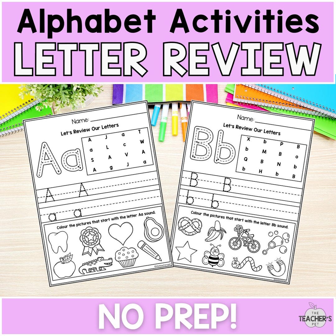 Alphabet Tracing Worksheets for Pre School and Kindergarten, 26 Pages ...