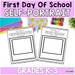 BACK TO SCHOOL Self Portrait Template First Day of School Activity for ...