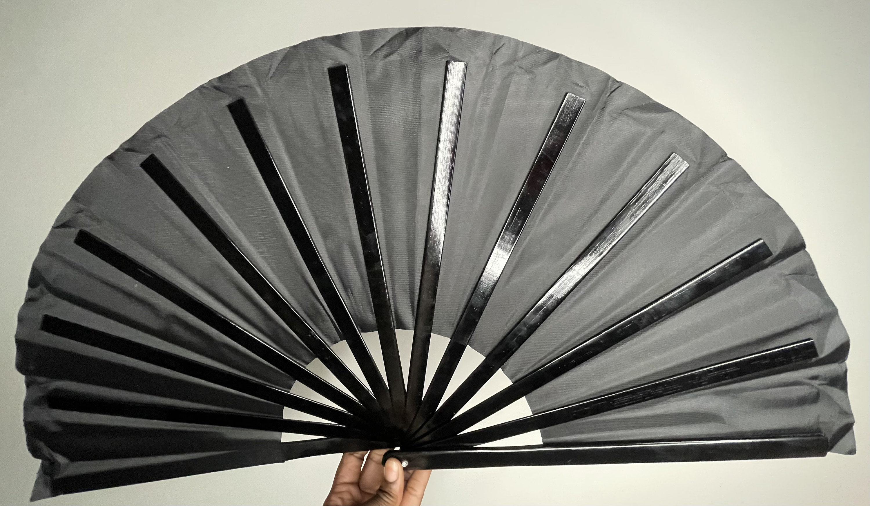 Large Glitter Bamboo Hand Fan - Etsy