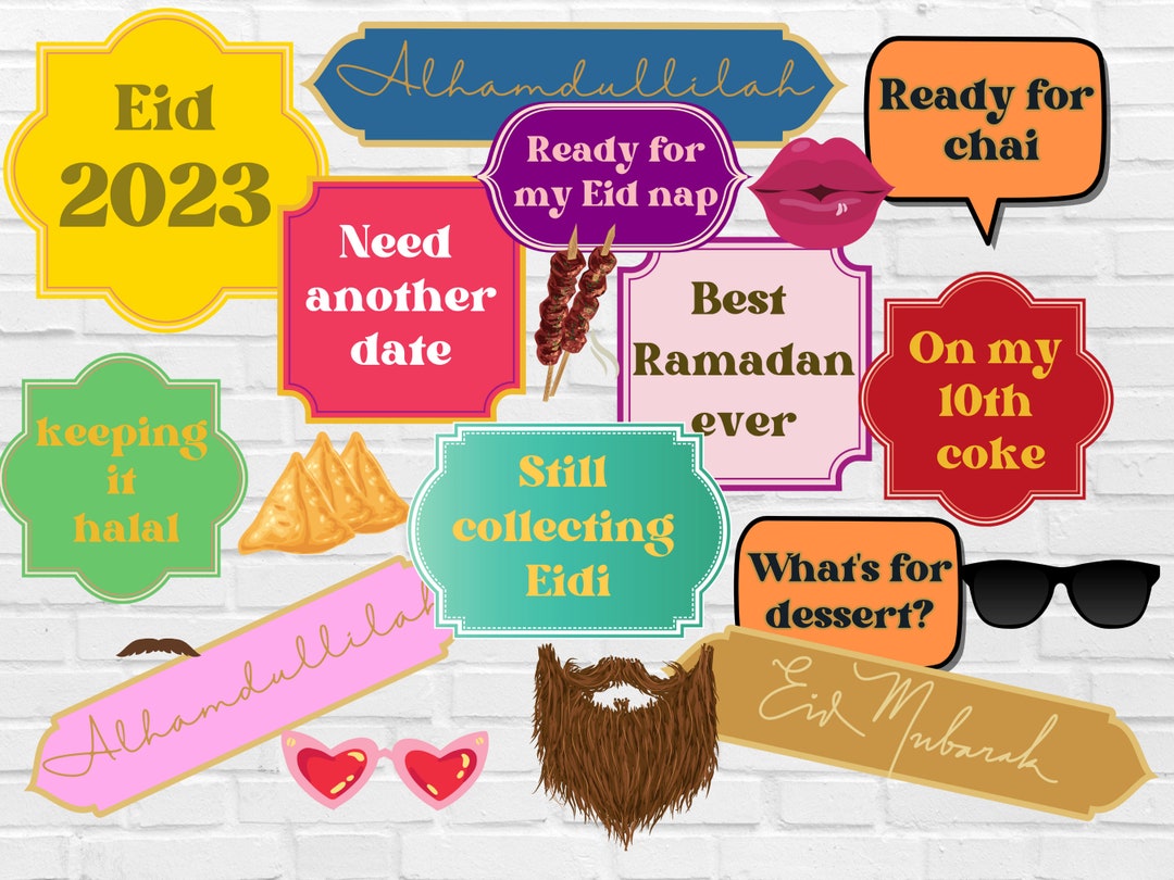 Eid Props Eid Games Eid Decor Ramadan Decor Eid Mubarak Eid Decorations ...