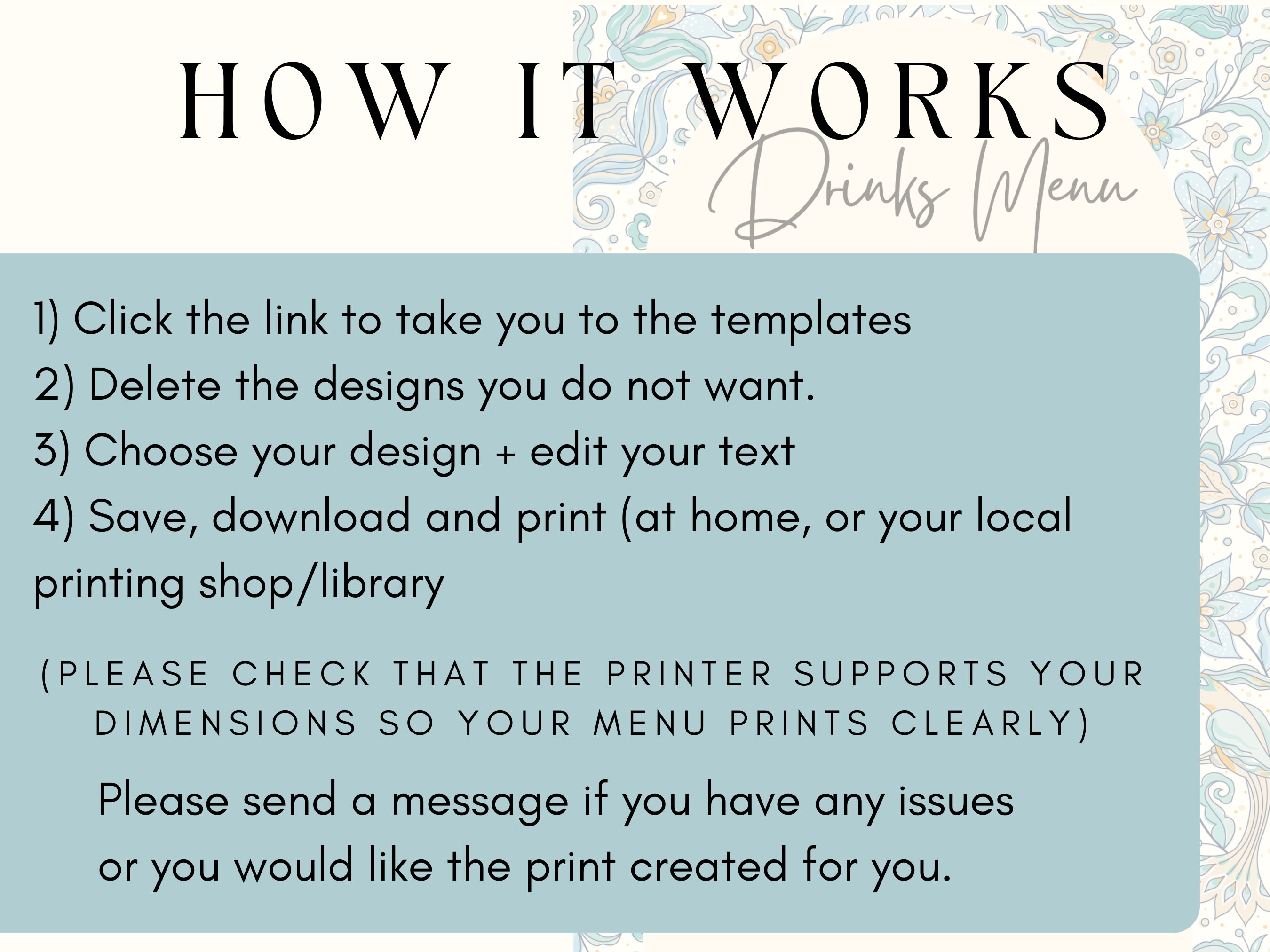 Desi Drinks Menu Pakistani Drinks Menu Party Decor Drinks - Etsy