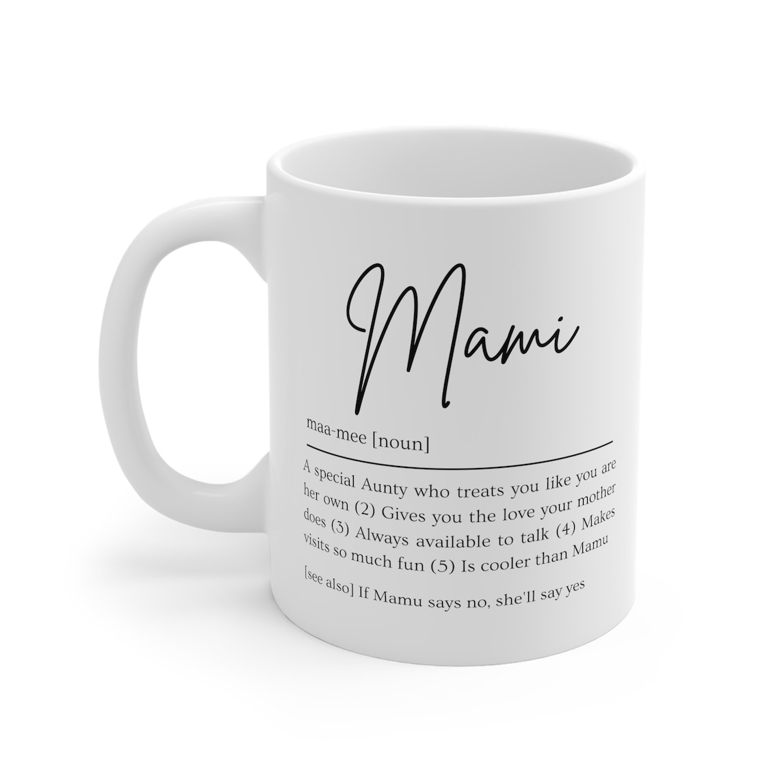 Mami Definition Mug, Gift for Mami, Mami Mug, Mug for Mami, Mami Gift ...