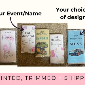 Printed Chocolate Wrapper: One Design - Etsy UK