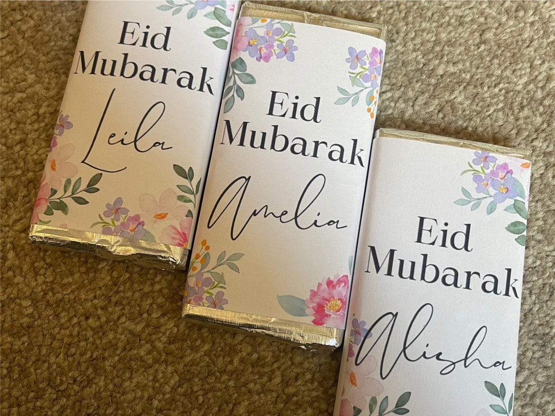 Eid Chocolates, Eid Favours, Personalised Eid Chocolate, Kids Eid ...