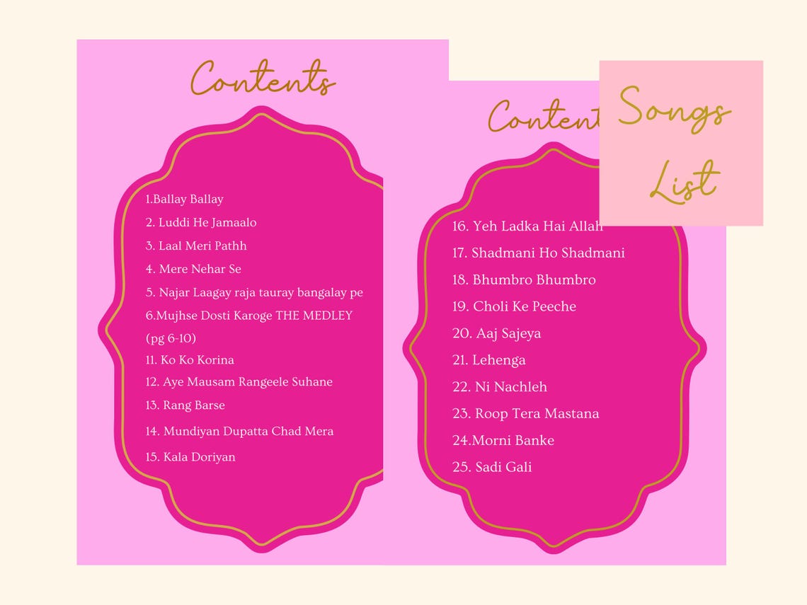 Dholki Song Book, Mehndi Songs, Dholki Songs, Mehndi Song Book, Sangeet ...
