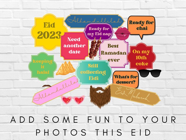 Eid Props Eid Games Eid Decor Ramadan Decor Eid Mubarak Eid Decorations ...