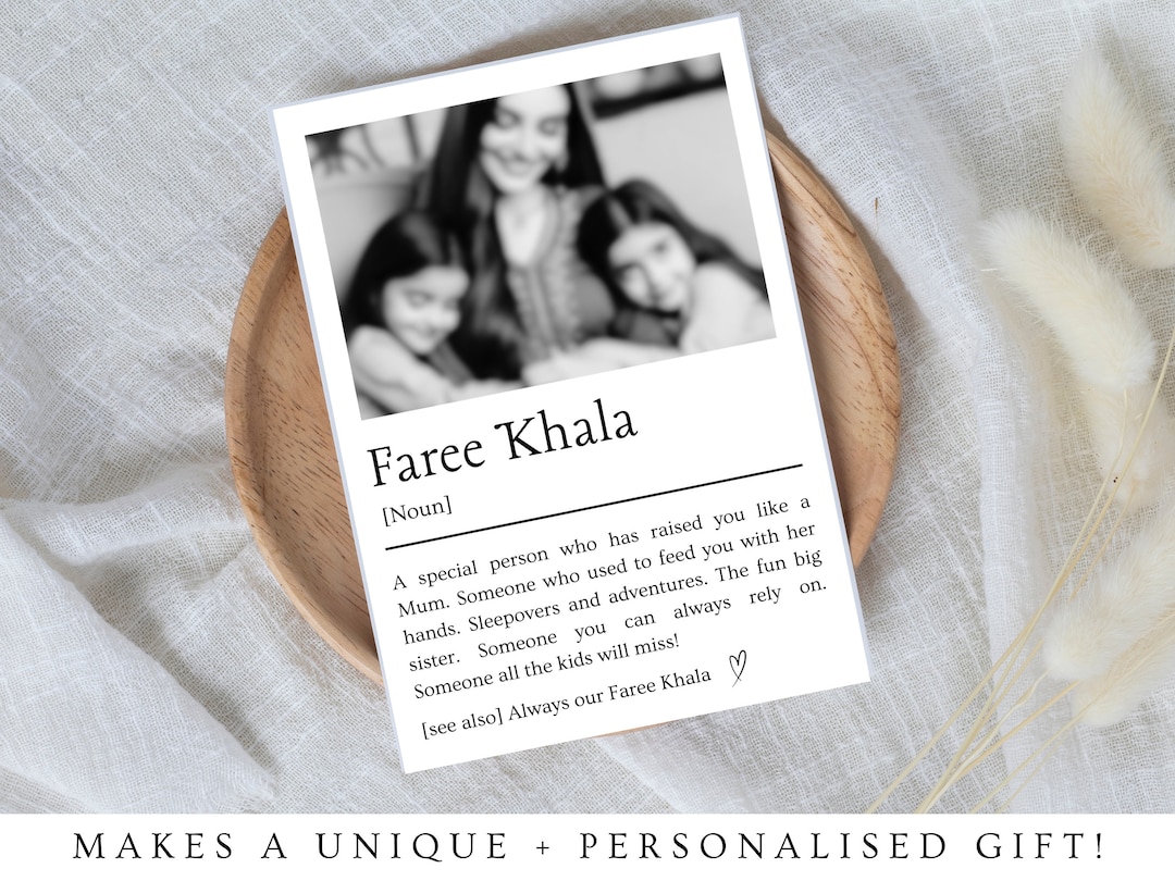 Khala Photo Print, Khala, Best Aunty Khala Print, Khala Gift Home Decor ...