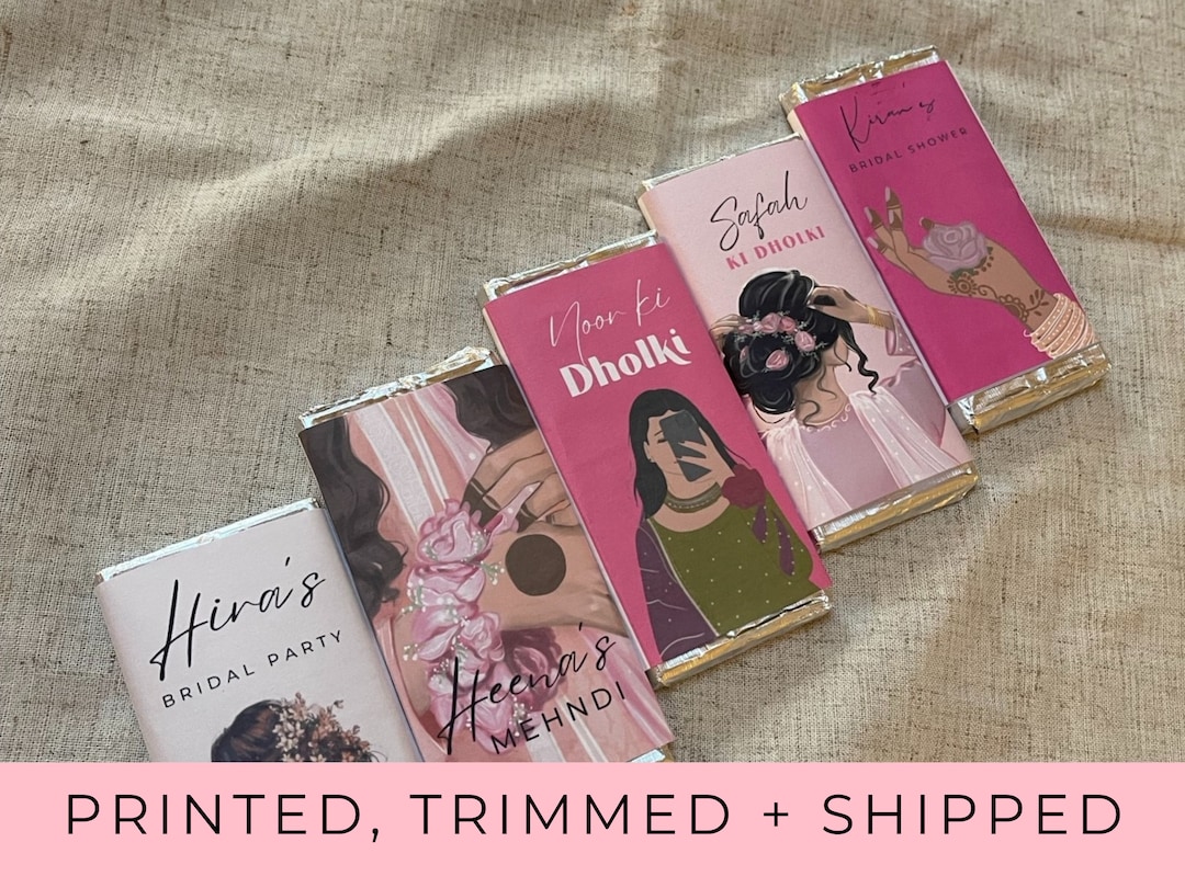 Printed Chocolate Wrapper: One Design - Etsy UK