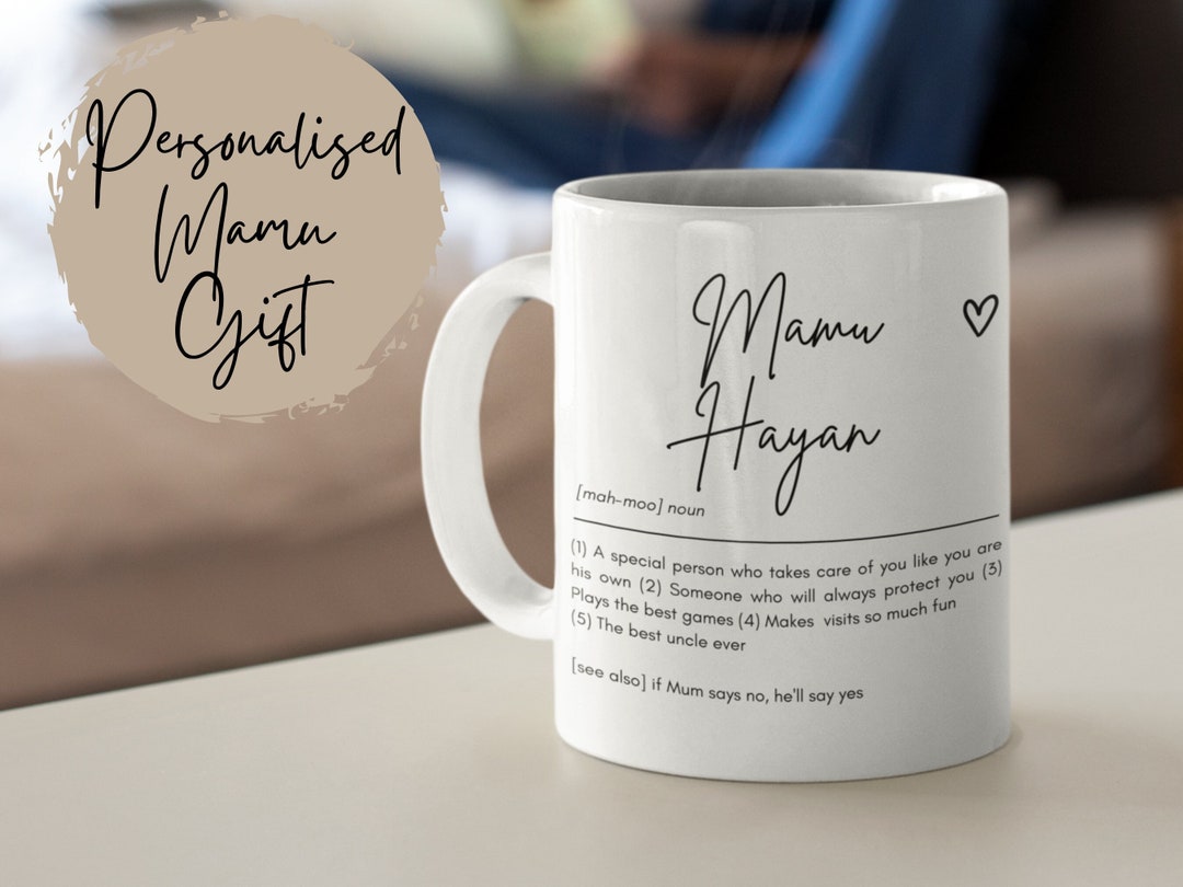 Personalised Mamu Mug, Gift for Mamu, Best Mamu, Mamu Gift, Desi Gift ...
