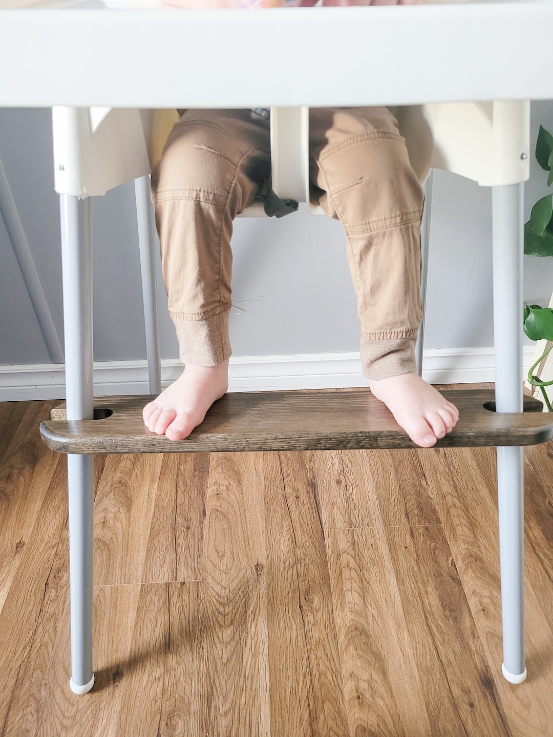 Wooden High Chair Foot Rest for IKEA Antilop Highchair Footrest Dark ...
