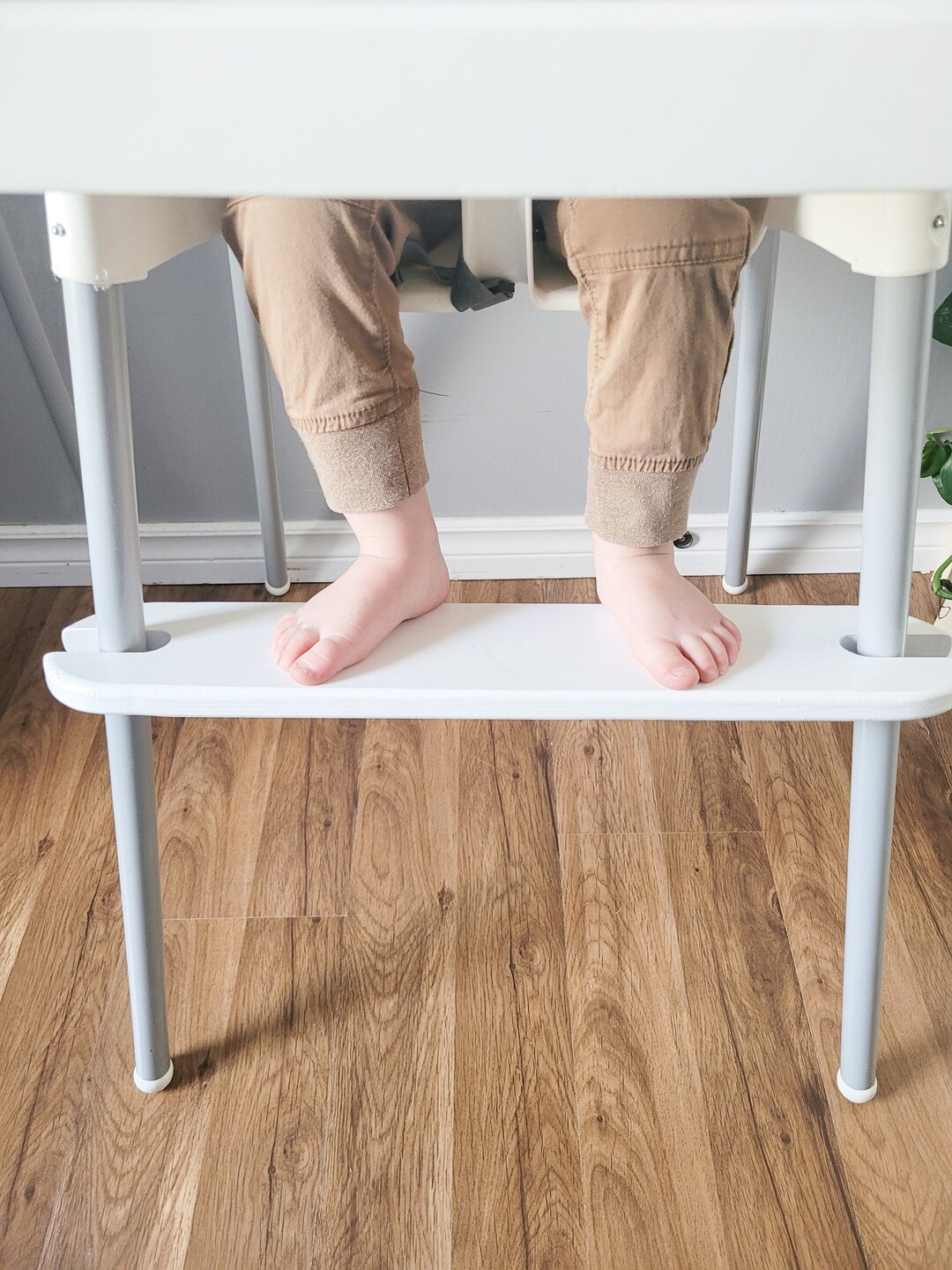 IKEA Antilop Highchair Footrest White Wooden High Chair Foot Rest - Etsy