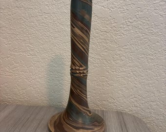 Rare Niloak Mission Swirl Vase: Earth Tone Marbled Pottery (6.25" Tall ...