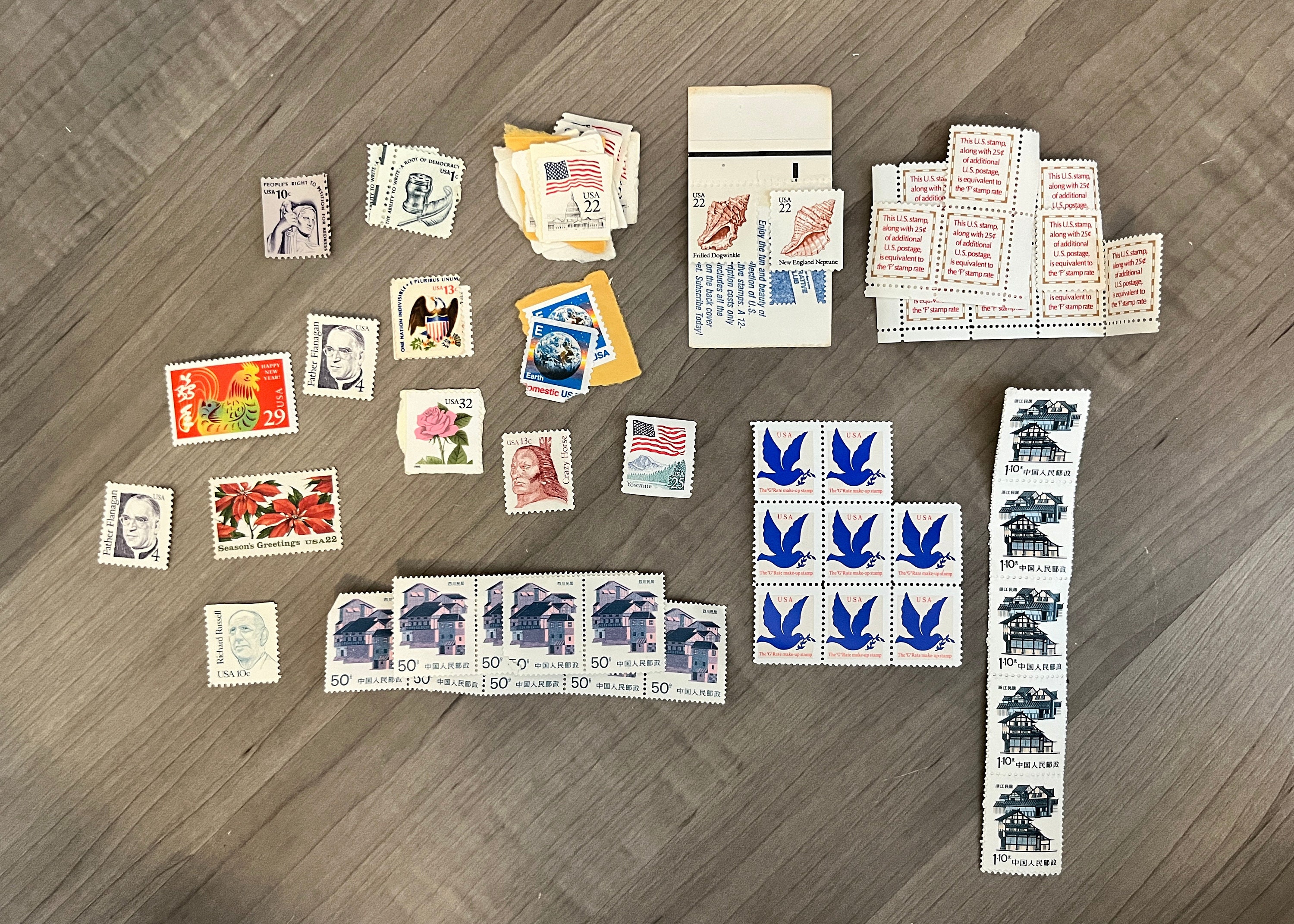 Vintage US Postal Stamp Collection: Commemorative USA Stamps - Etsy