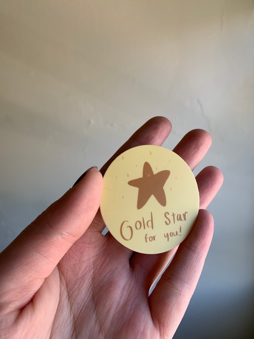 A Gold Star for You Sticker - Etsy