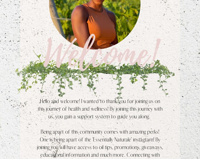 Doterra Welcome Letter With Metapwr and Family Essential Kit - Etsy