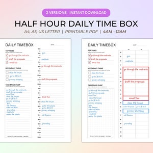 Effortless Time Management System- Daily Complete Timebox Planners for ...