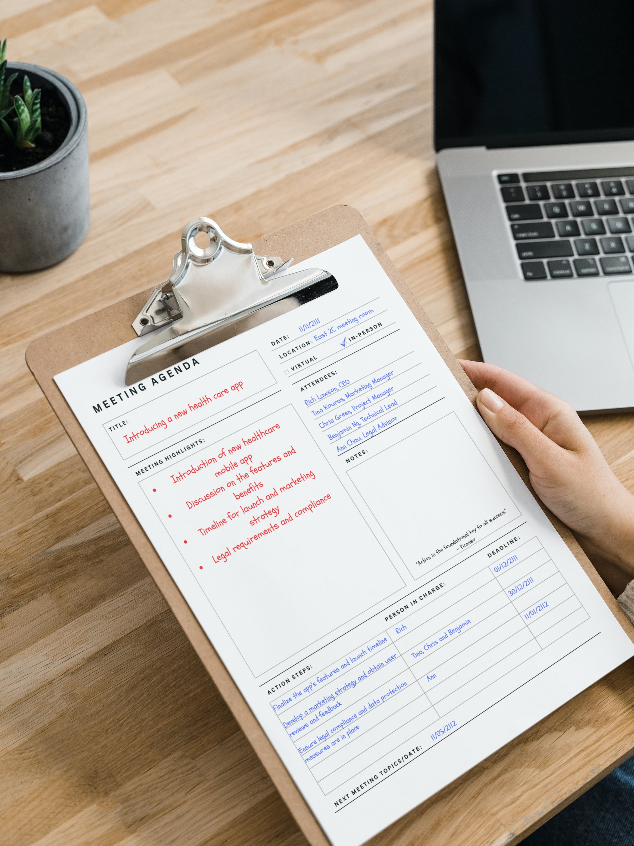 Efficient Meeting Notes Template: Streamline Your Business Meetings ... Efficient Meeting Notes Template: Streamline Your Business Meetings ...