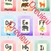 Animal Alphabet Posters - Etsy