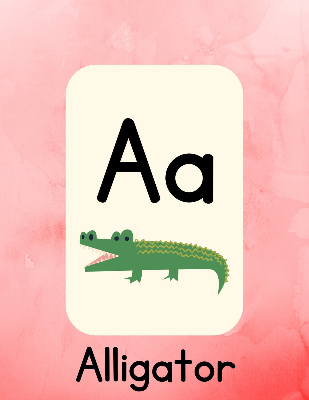 Animal Alphabet Posters - Etsy