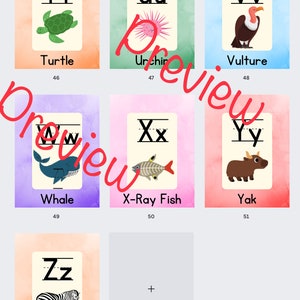 Animal Alphabet Posters - Etsy