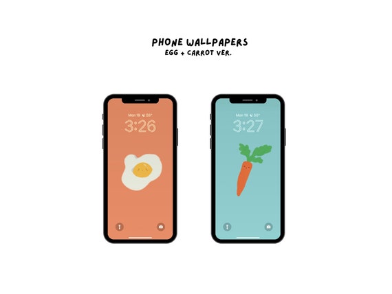 Cute Food Phone Wallpaper Iphone and Samsung Wallpaper - Etsy