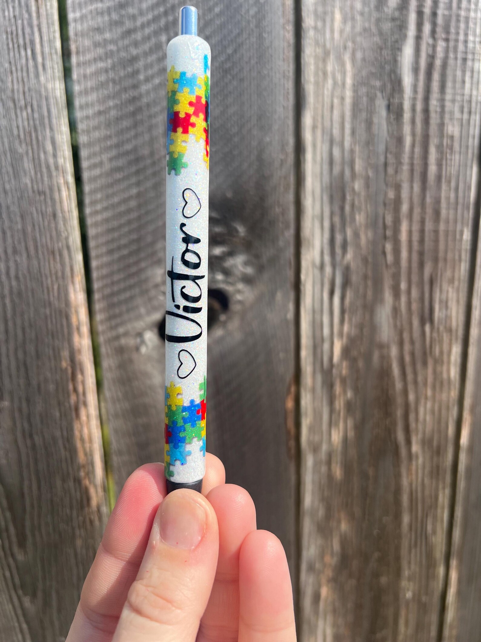 Autism Awareness Refillable/ Glitter Resin Inkjoy Gel Pens - Etsy