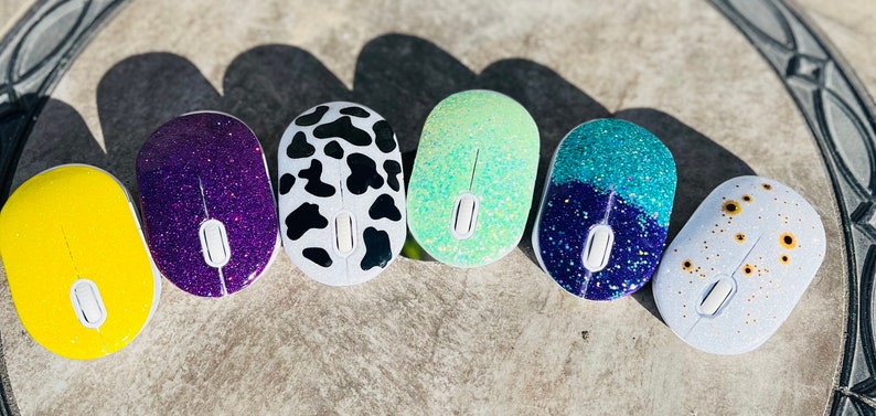 Custom Glitter Wireless Mouse and Pen Sets - Etsy