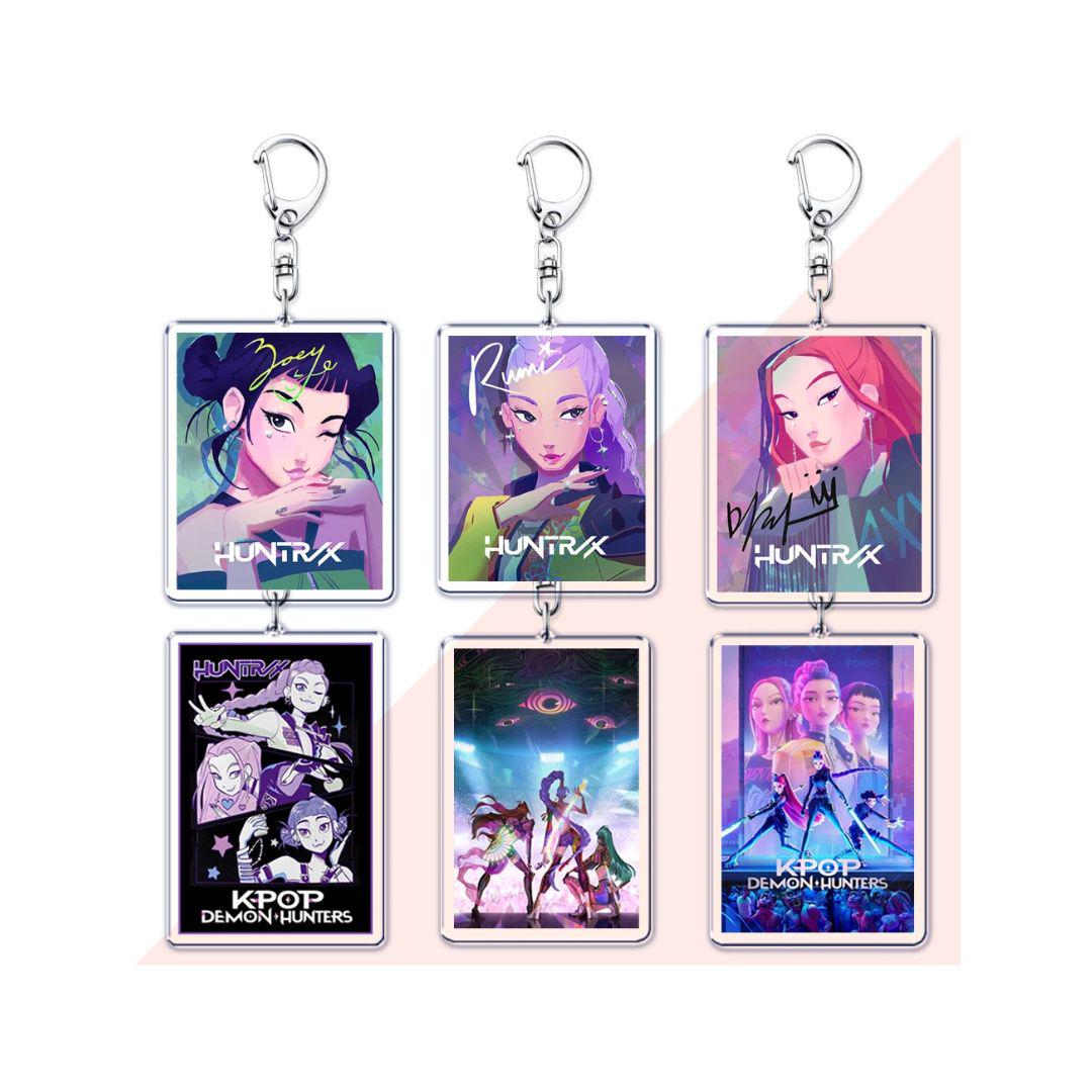 Kpop Demon Hunters Saja Boys Rumi Zoey Mira Keychains for Accessories Bag Keyring Jewelry Fans ...