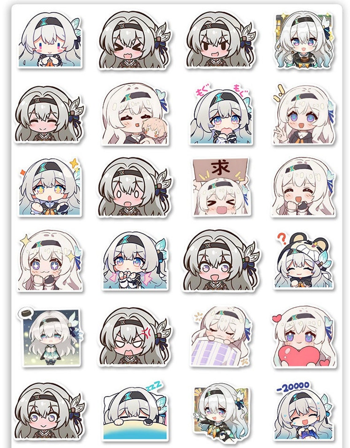 CUTEST FIREFLY STICKERS 94 Pieces Honkai: Star Rail Firefly Waterproof ...