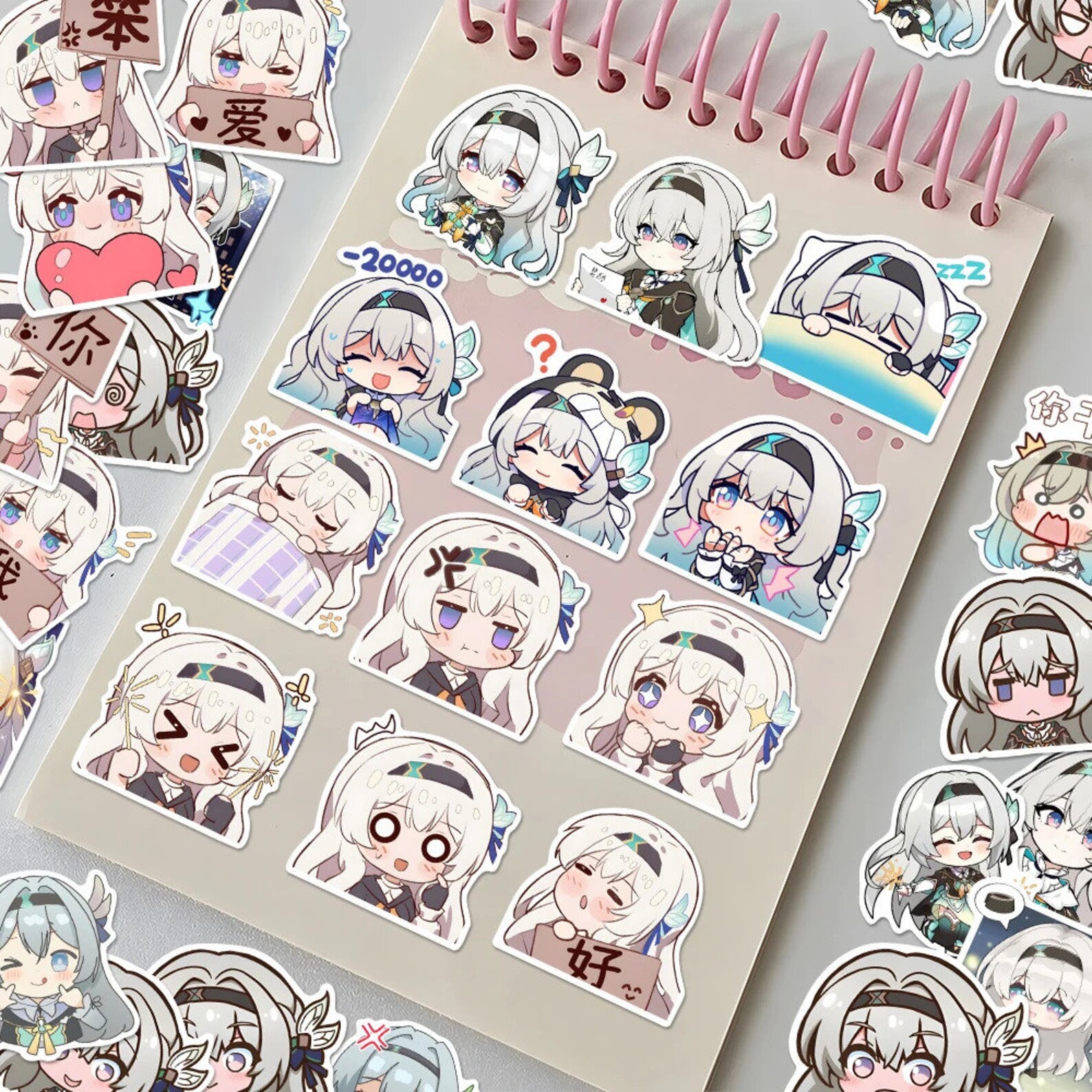 CUTEST FIREFLY STICKERS 94 Pieces Honkai: Star Rail Firefly Waterproof ...