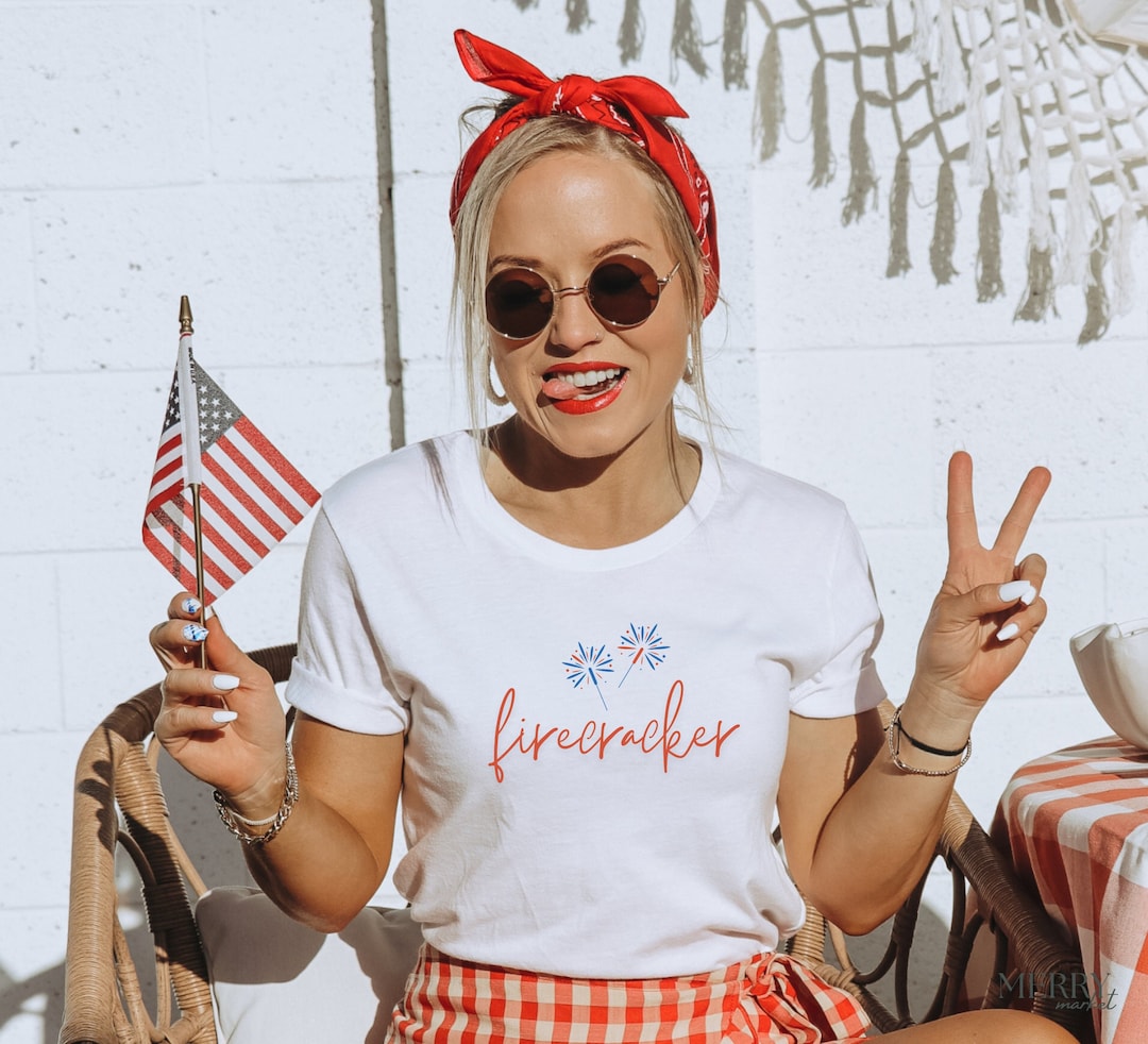 Firecracker 4th of July Shirt,usa Tshirt,american Flag Shirt ...