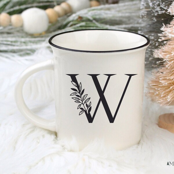 Initial Mugs - Etsy